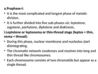meiosis-role in formation of gametes and reproduction | PPT | Free Download