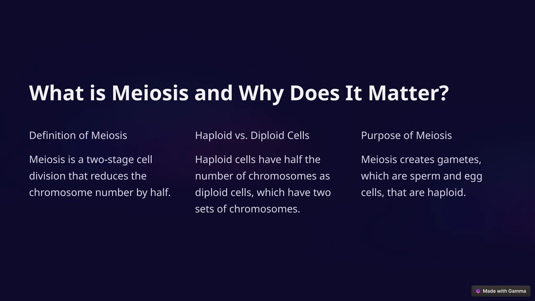 meiosis and its processes: a step by step | PPTX