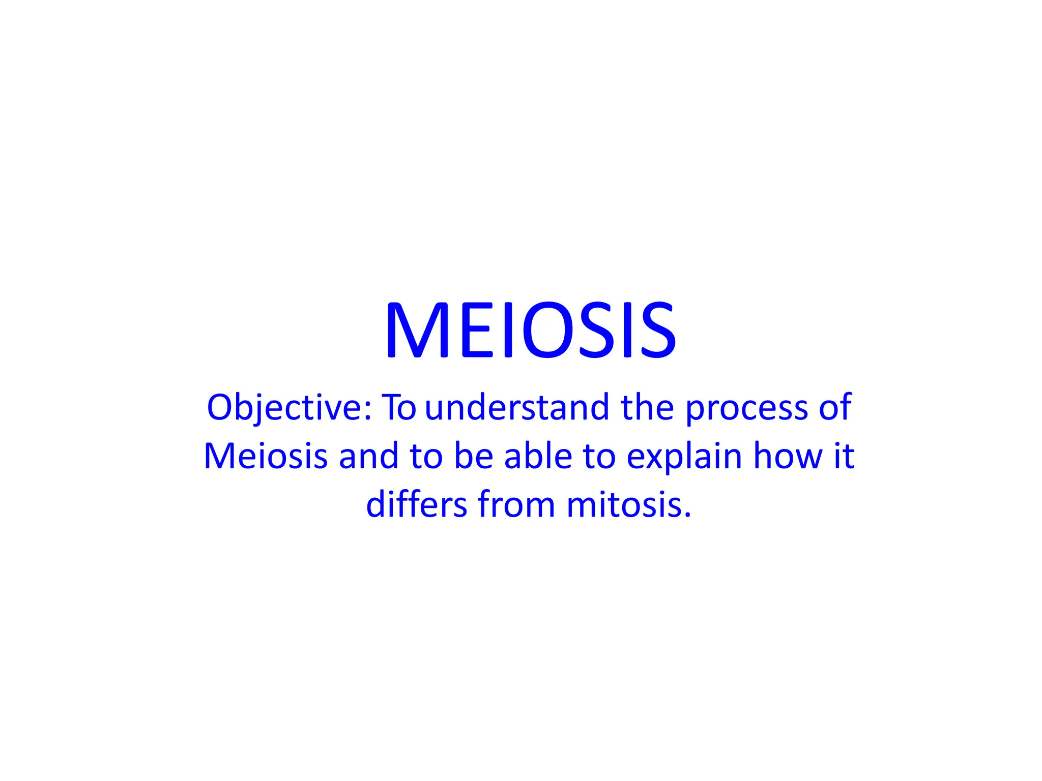 MEIOSIS ppt for bsc first year life science botany zoology | PPTX