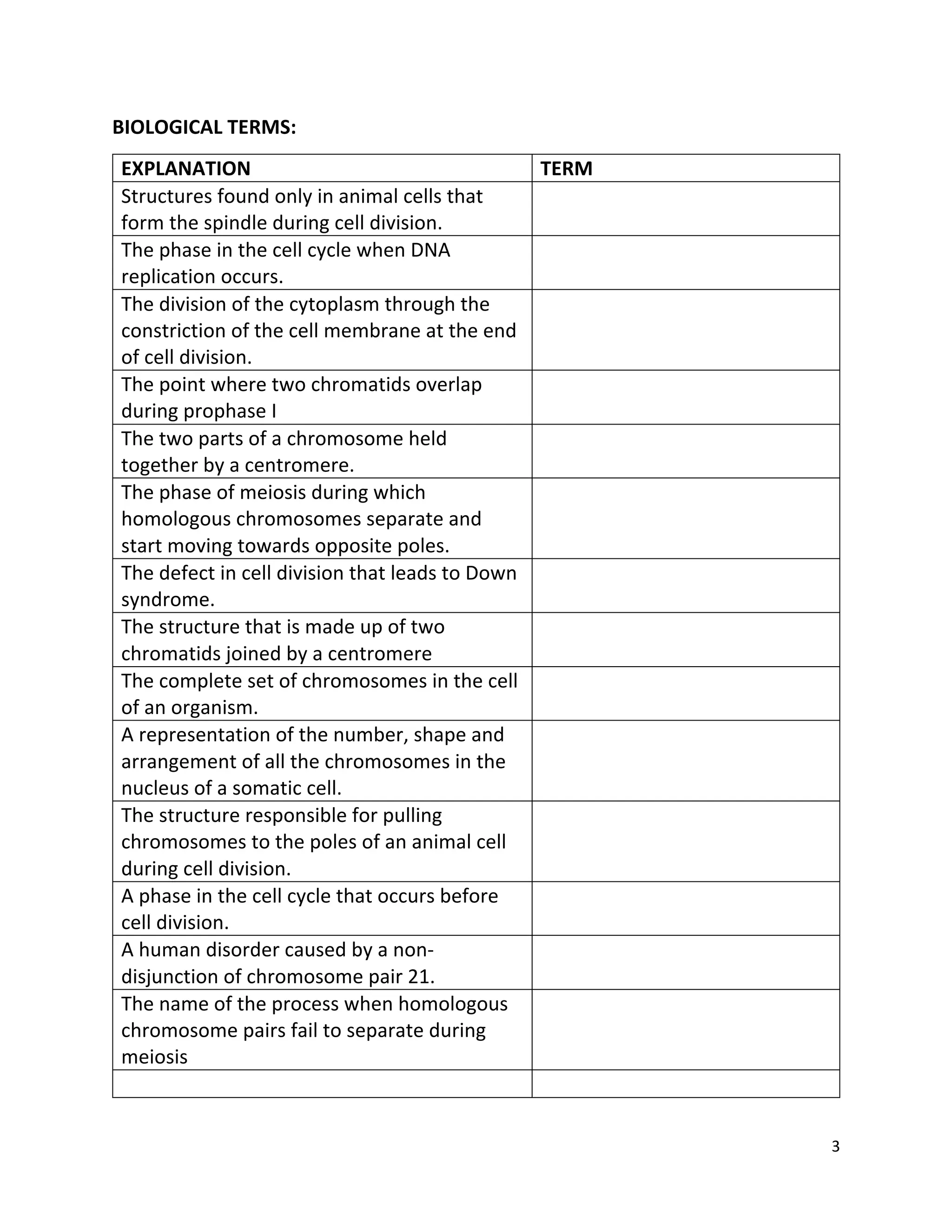 MEIOSIS and Mitosis REVISION for grade 12 only | PDF