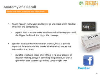 Food Safety Protocol and Crisis Communication | PDF