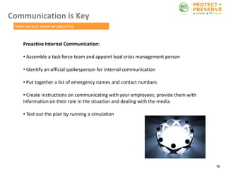 Food Safety Protocol and Crisis Communication | PDF