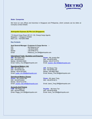 PT. Metro Express International | PDF