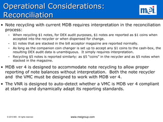 MEI Vending Note Recycler | PPT