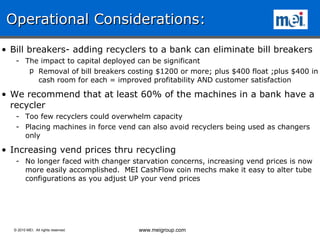 MEI Vending Note Recycler | PPT