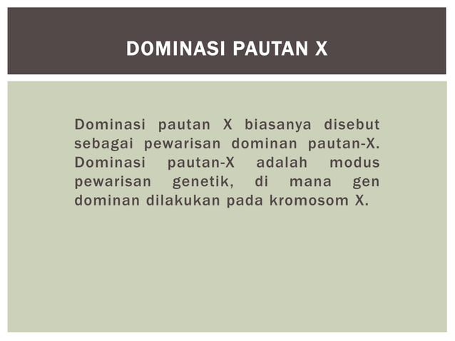 Gagal Berpisah, Pindah Silang dan Gen Letal | PPTX