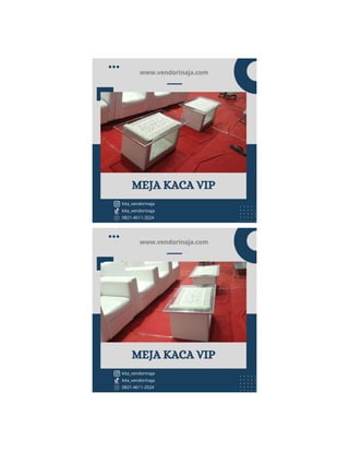 Sewa Meja VIP Kaca Jakarta dan Sekitarnya | DOCX