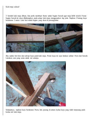 Meja kayu | DOCX