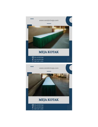 Sewa Meja Kotak Sejabodetabek dan Sekitarnya | DOCX