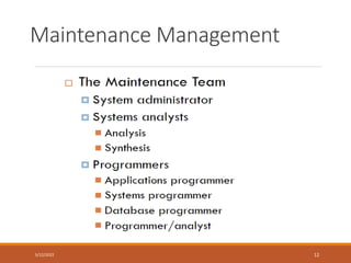 System maintenance.ppt