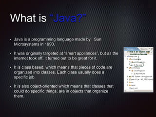 Java Presentation | PPT