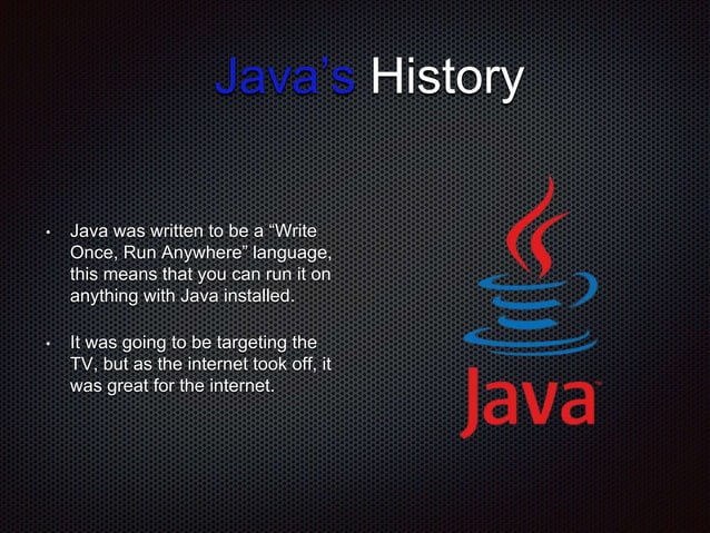 Java Presentation | PPT