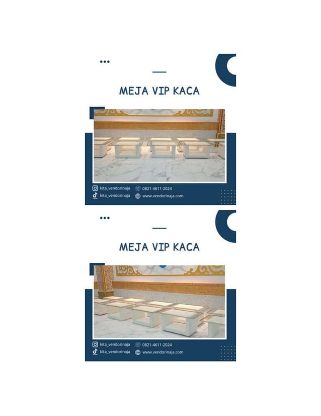 Sewa Meja VIP Kaca Sejabodetabek dan Sekitarnya | PDF
