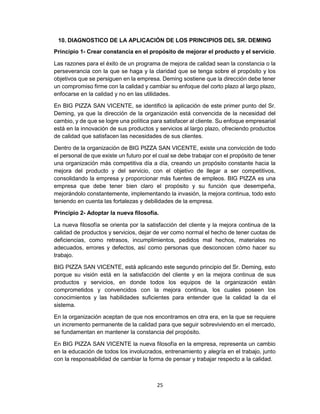 Mejora de calidad según la metodología de edward deming en una pizzeria ...
