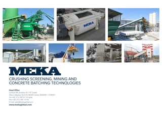 MEKA CONCRETE BATCHING PLANTS | PDF