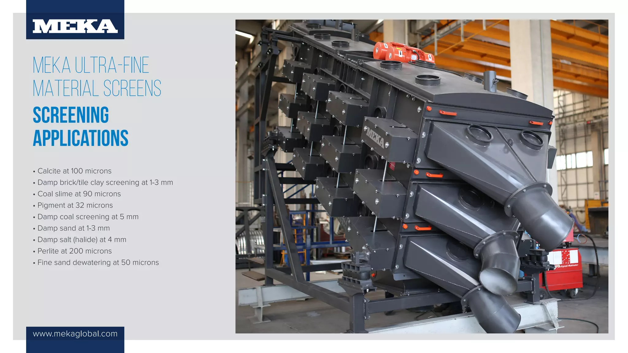 MEKA FINE MATERIAL SCREEN | PDF | Manufacturing Industry | Industries