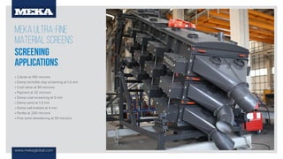 MEKA FINE MATERIAL SCREEN | PDF | Manufacturing Industry | Industries