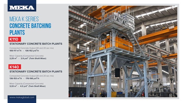 MEKA K SERIES CONCRETE BATCHING PLANTS | PDF | Civil Engineering Industry | Industries