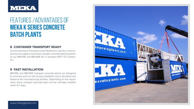 MEKA K SERIES CONCRETE BATCHING PLANTS | PDF | Civil Engineering ...