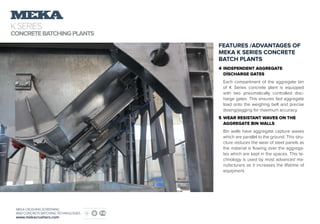 MEKA K SERIES CONCRETE BATCHING PLANTS | PDF