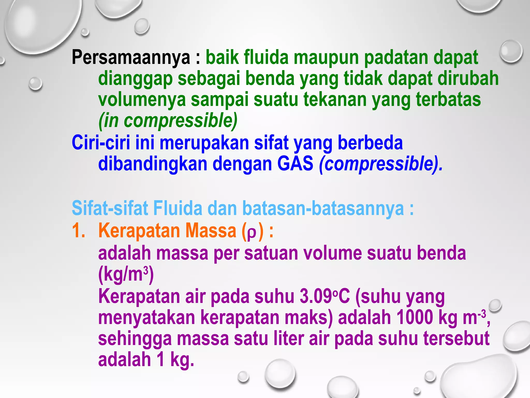 Mekanika fluida 1 pertemuan 01 | PPT