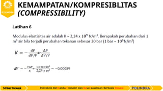 Mekanika Fluida 2 (Sifat - sifat fluida) | PPTX