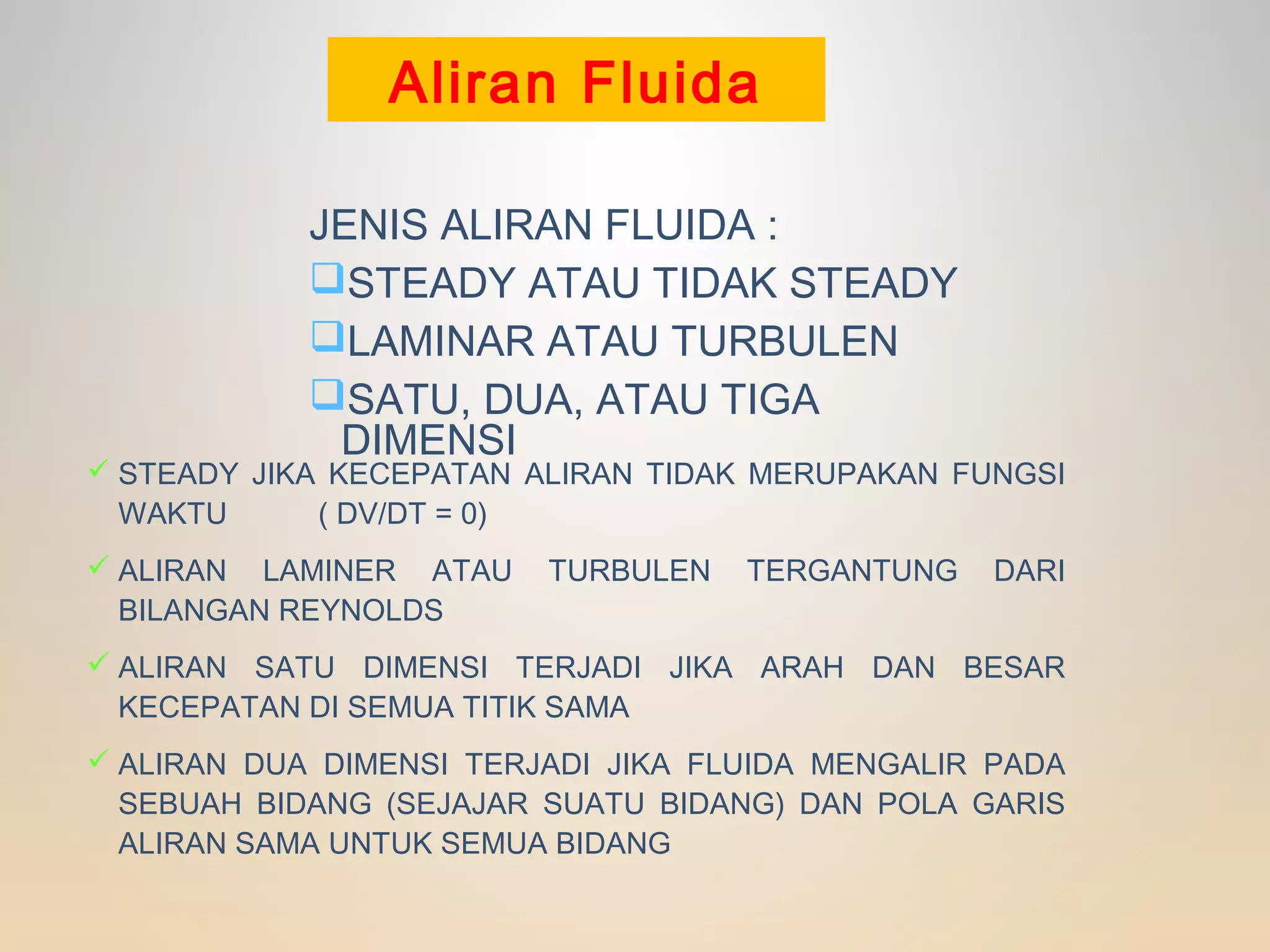 Mekanika fluida 2 pertemuan 3 okk | PPT