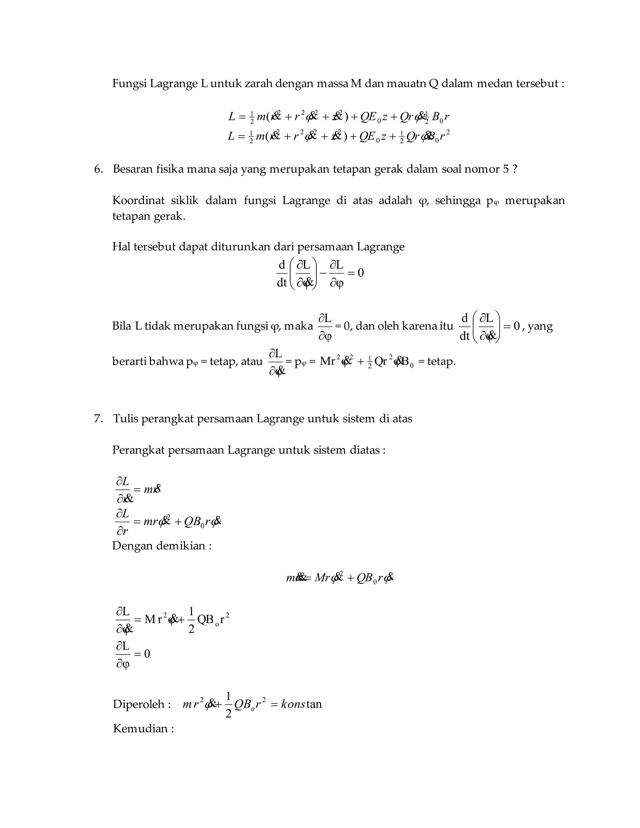 Mekanika (fungsi hamilton) | DOCX
