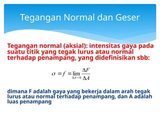 MEKANIKA_KEKUATAN_MATERIAL_Tegangan.pptx