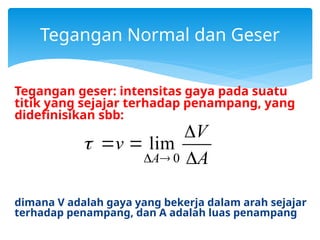 MEKANIKA_KEKUATAN_MATERIAL_Tegangan.pptx