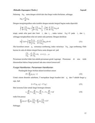 Mekanika lagrange | PDF