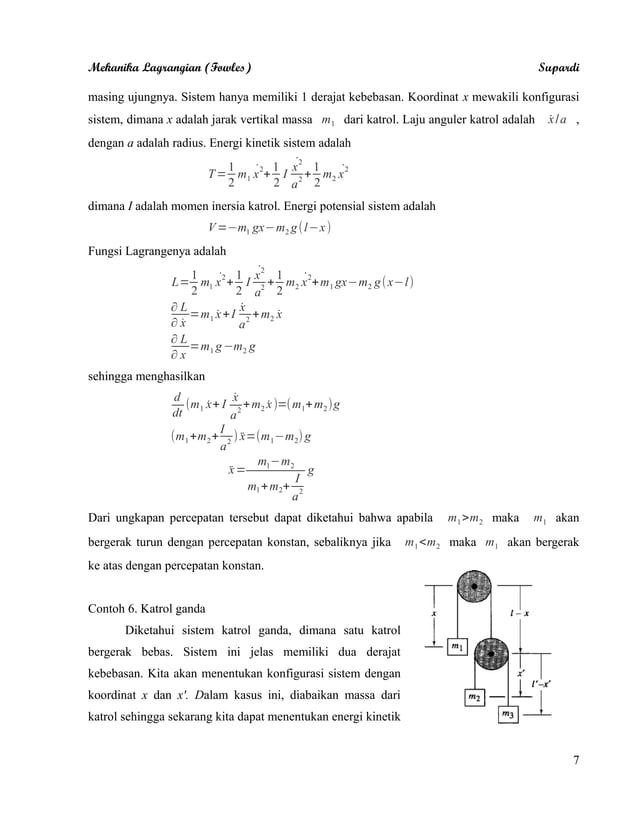 Mekanika lagrange | PDF