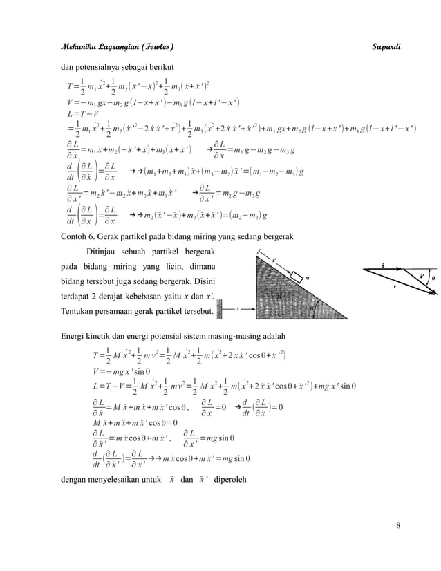 Mekanika lagrange | PDF