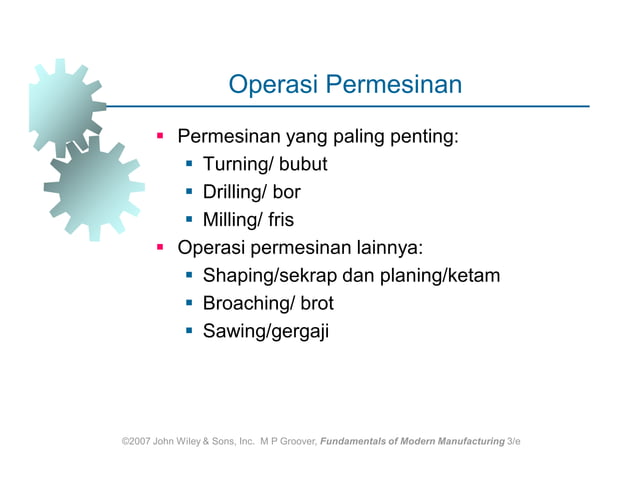 Mekanika permesinan | PDF