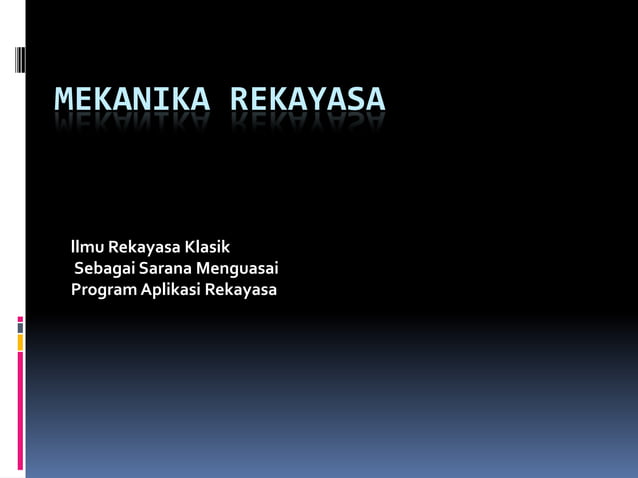 Mekanika rekayasa gabungan | PPT