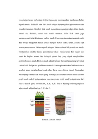 Struktur Lapisan Tanah