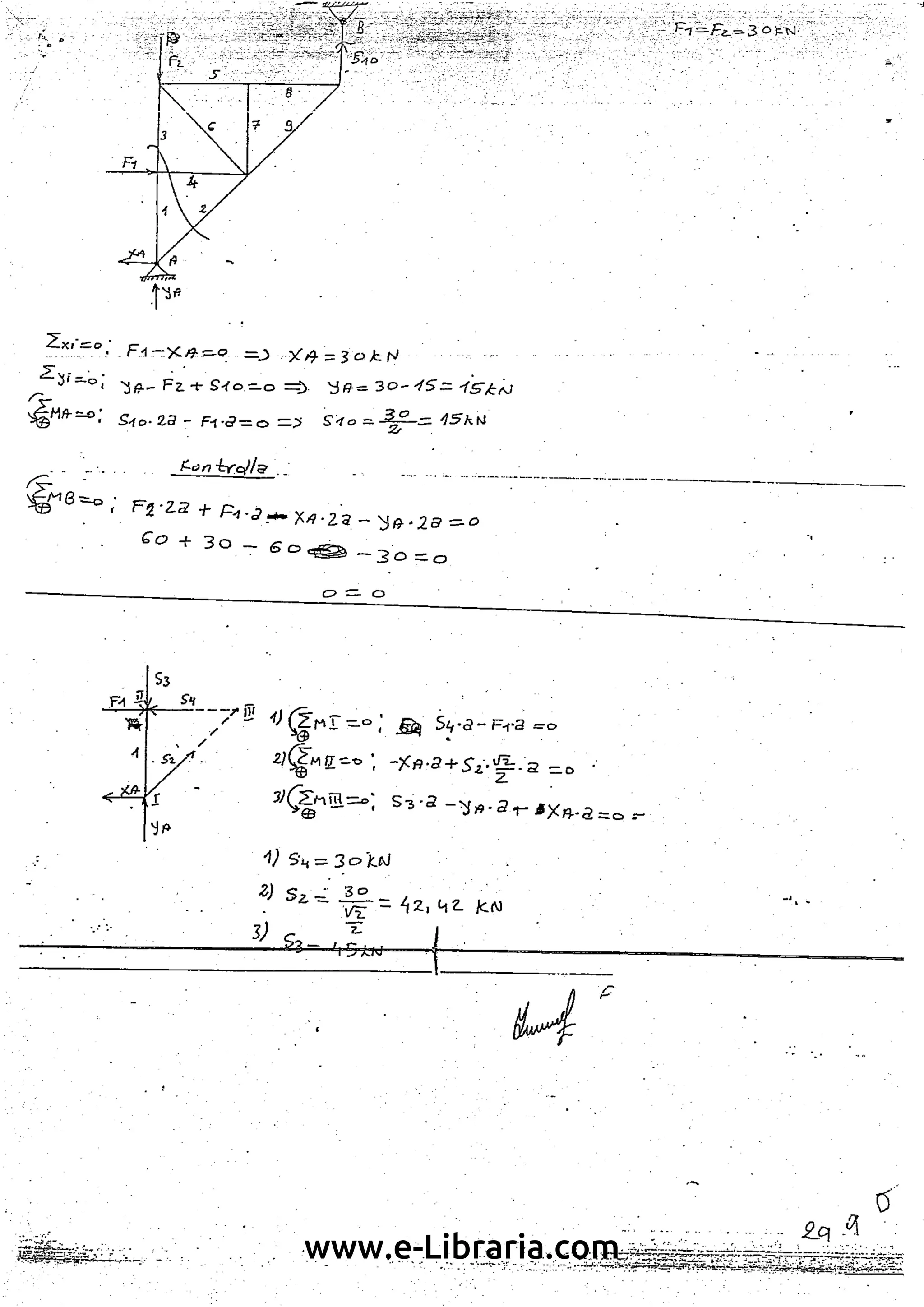 Mekanika teknike 1 afate te zgjidhura semestri 2 | PDF