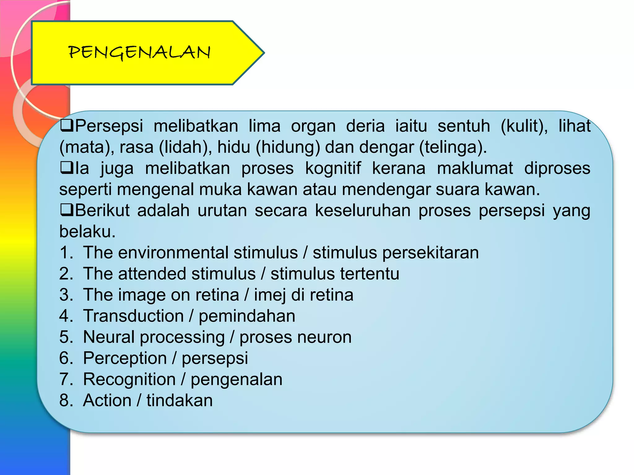 Mekanisma persepsi | PPTX