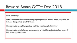 cara perhitungan bonus untuk karyawan toko | PPTX