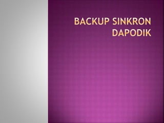 Mekanisme BSD | PPTX