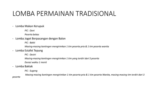 Mekanisme Lomba 17an | PPTX