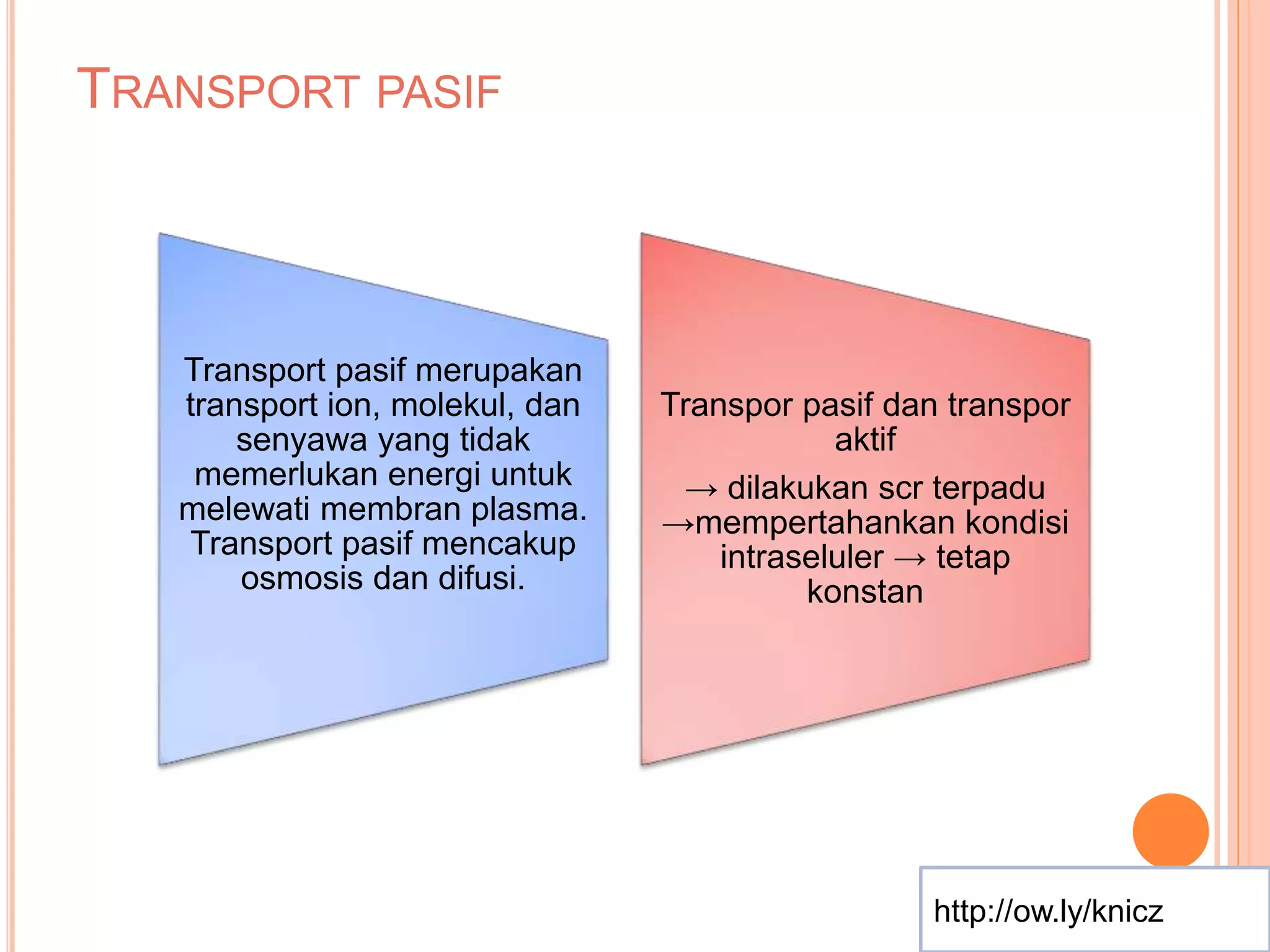 Mekanisme Transport Na dan K | PPTX