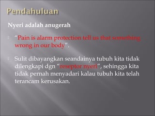 Mekanisme nyeri | PPT