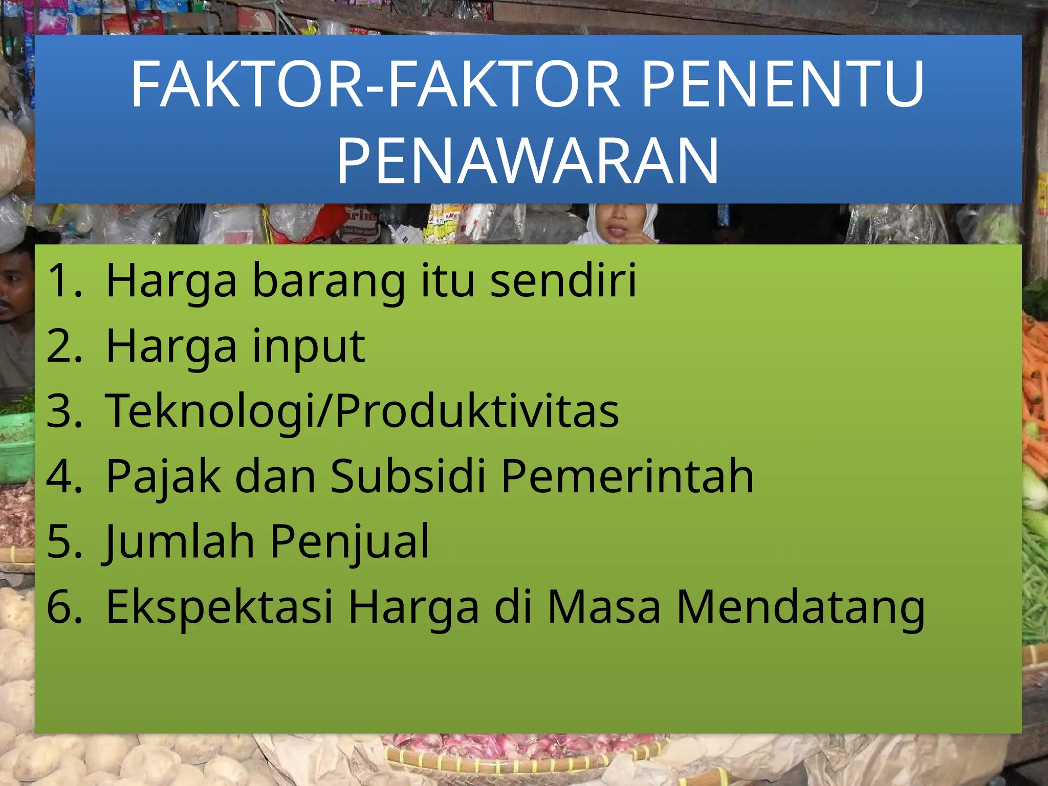 permintaan,penawaran dan MEKANISME PASAR | PPTX