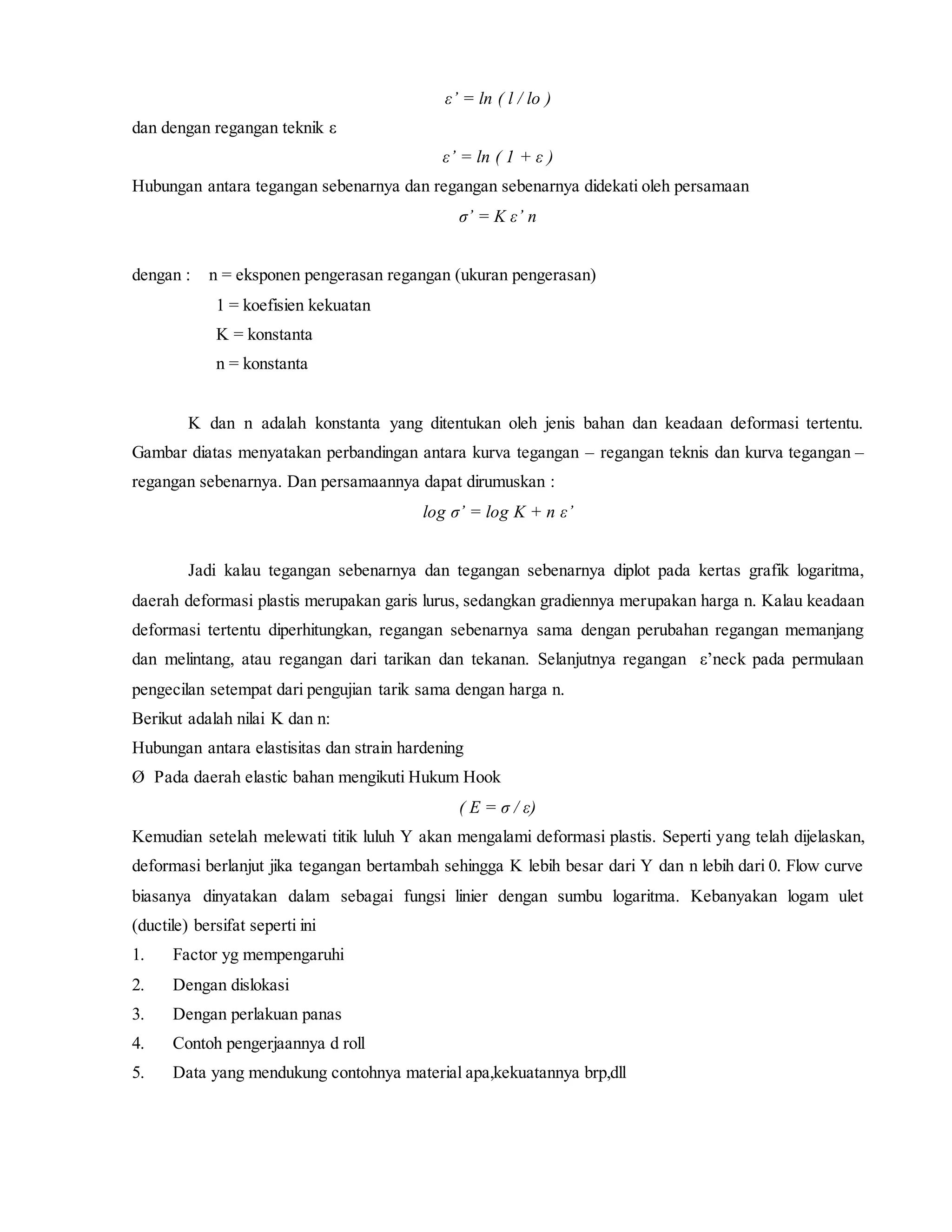 Mekanisme penguatan bahan | DOCX