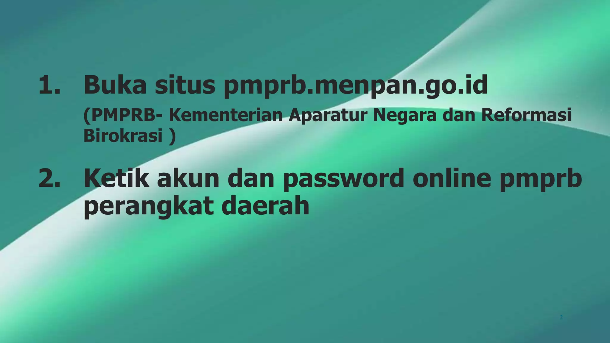 Mekanisme penyampaian pmprb online | PPT