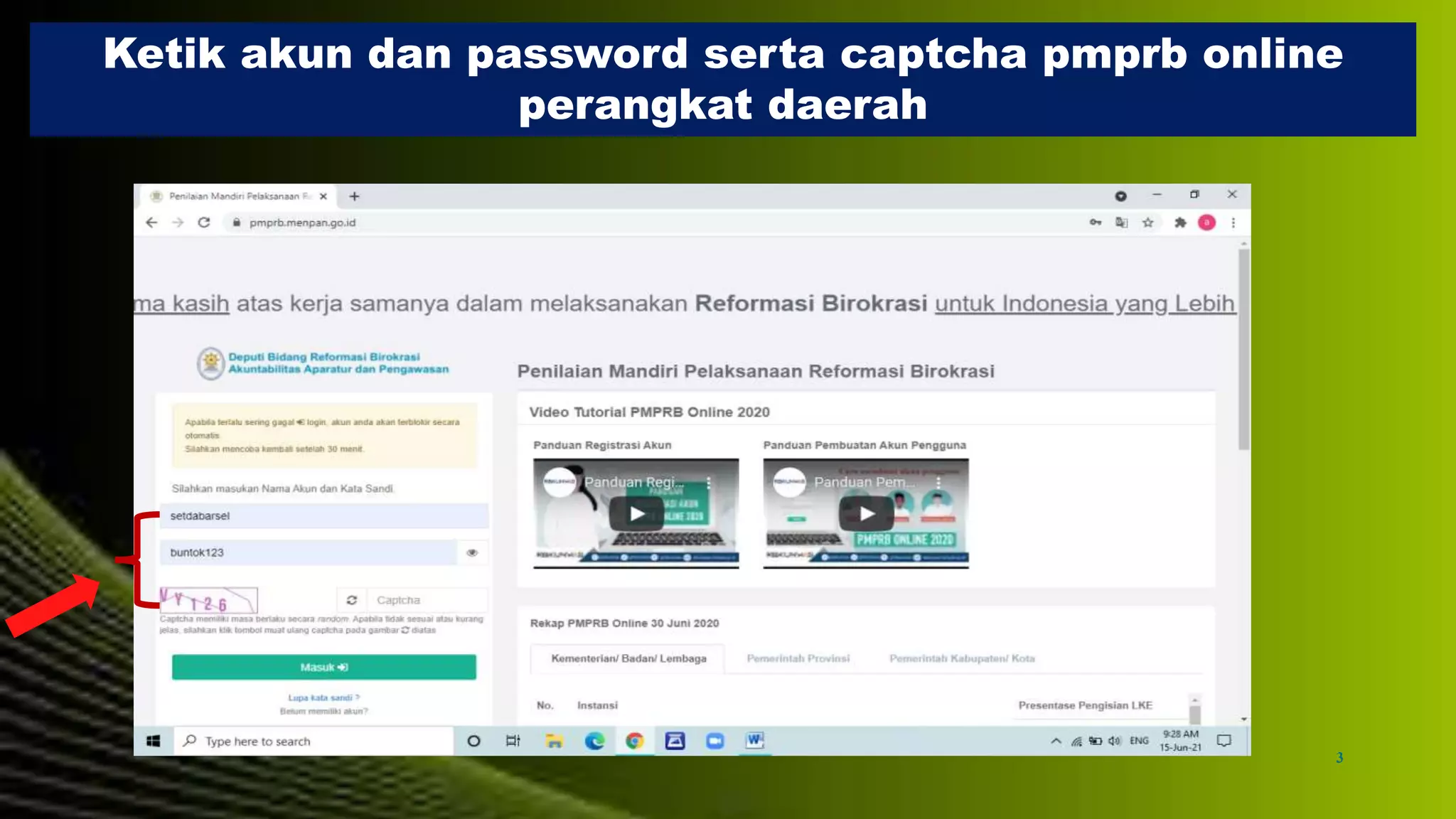 Mekanisme penyampaian pmprb online | PPT