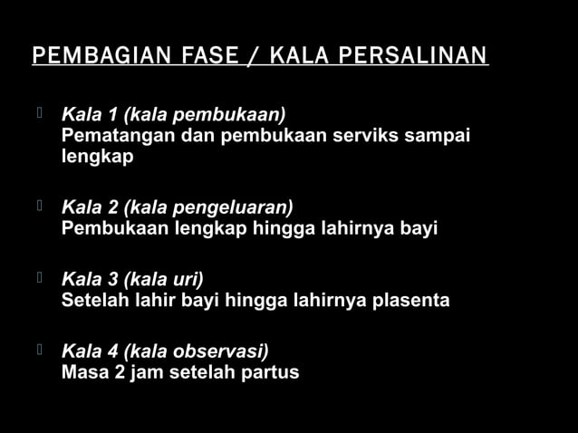 Mekanisme Persalinan Normal | PPTX