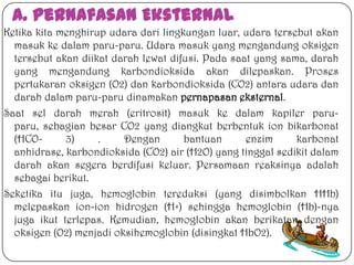 Mekanisme pertukaran O2 dan CO2 | PPTX