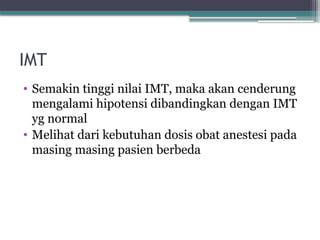 MEKANISME PERUBAHAN TEKANAN DARAH PADA ANESTESI SPINAL.pptx